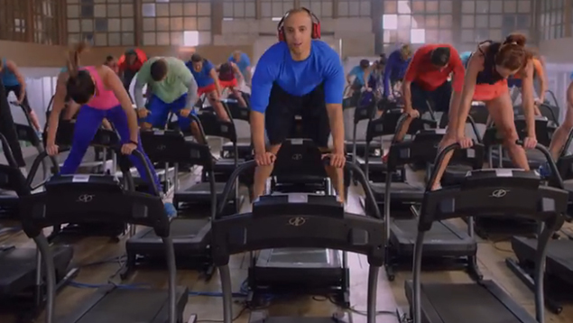 World’s Largest Treadmill Dance With Over 40 Treadmills