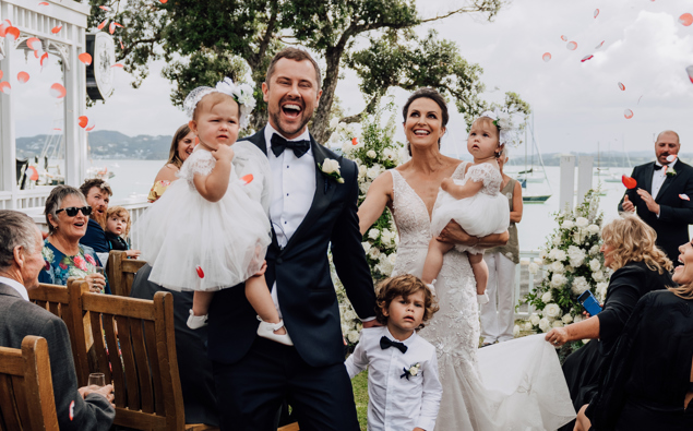 See all the stunning photos from Sam Wallace's romantic wedding day
