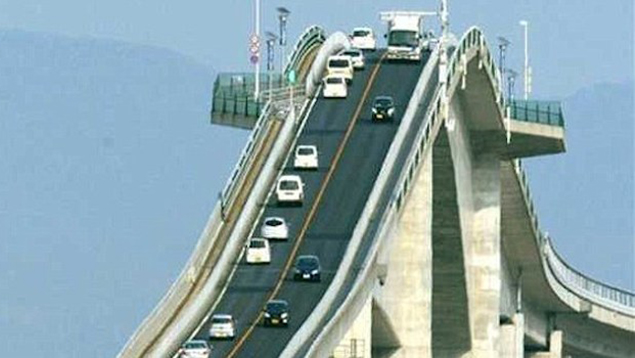 This Terrifyingly Steep Bridge In Japan Is Basically A Roller Coaster