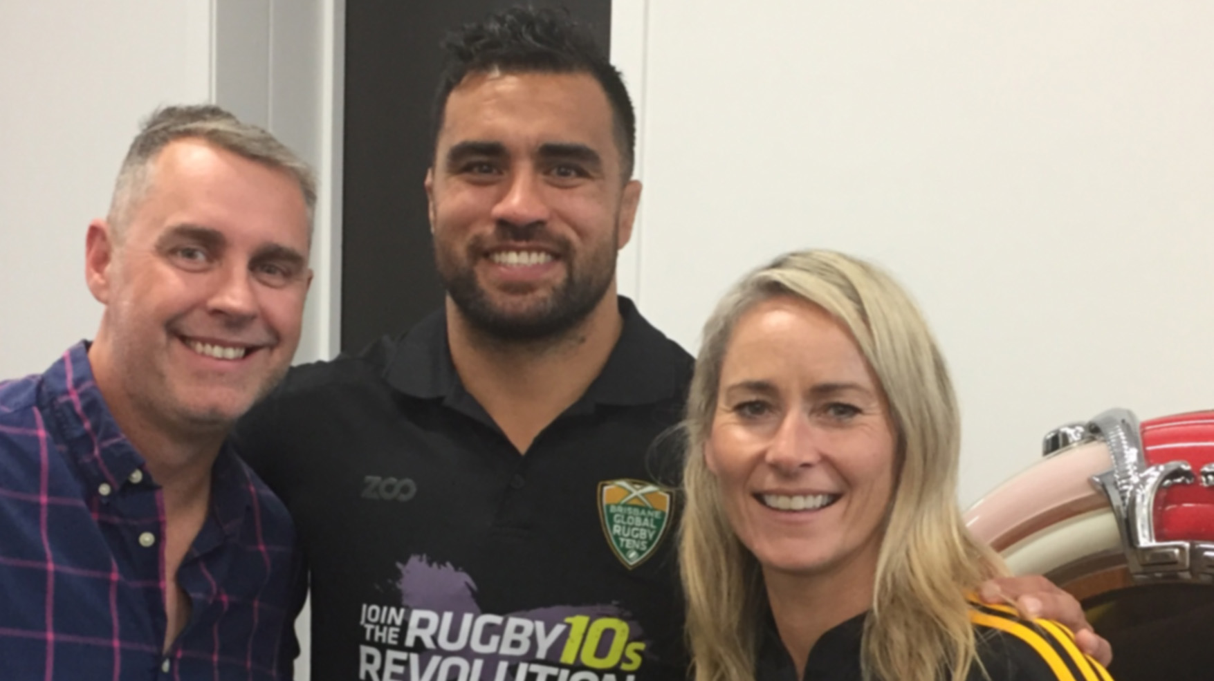 Jason and Bernadine chat to Liam Messam
