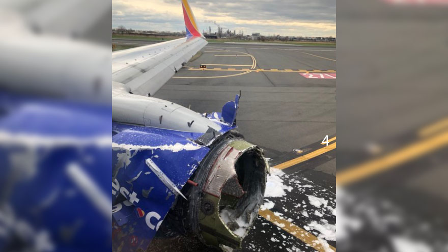 Southwest Airlines engine explosion