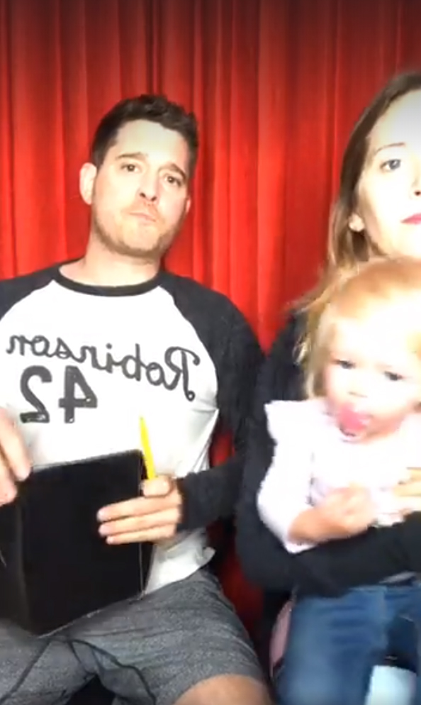 Michael Bublé's daughter makes rare appearance on live stream giving ...