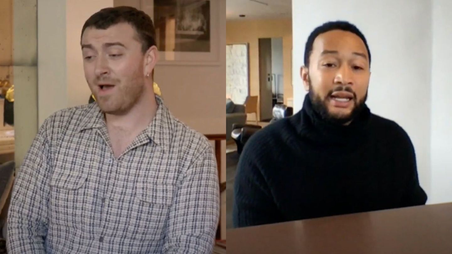 John Legend and Sam Smith sing incredible powerhouse duet of Ben E ...