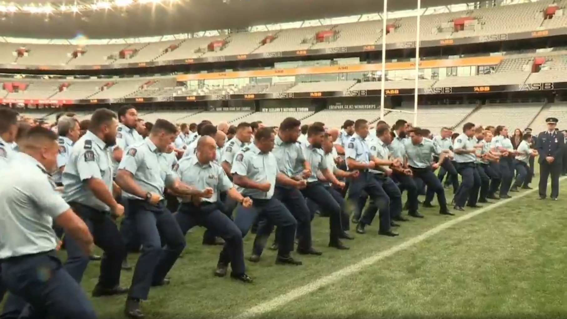 Emotional moment NZ Police perform powerful haka for fallen colleague ...