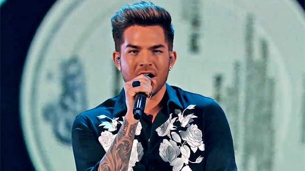 Adam Lambert performs passionate rendition of George Michael's 'Faith'