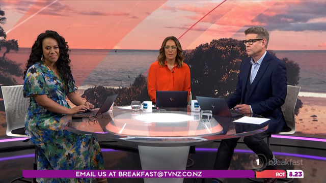 TVNZ's Breakfast team left surprised as uncensored song plays during ...
