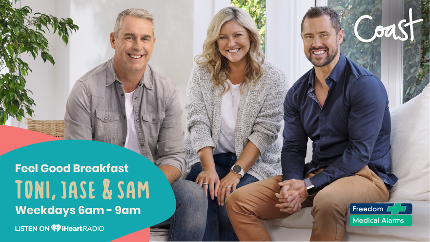 Coast's Feel Good Breakfast with Toni Street, Jase Reeves and Sam Wallace