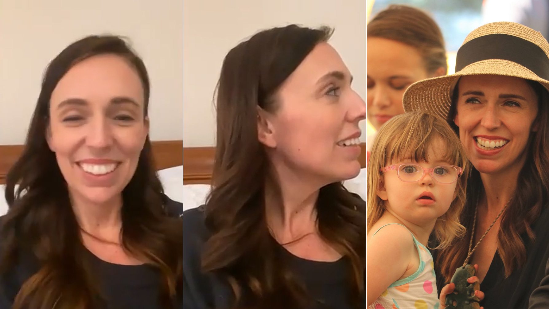 Neve adorably interrupts Jacinda Ardern during Facebook live video